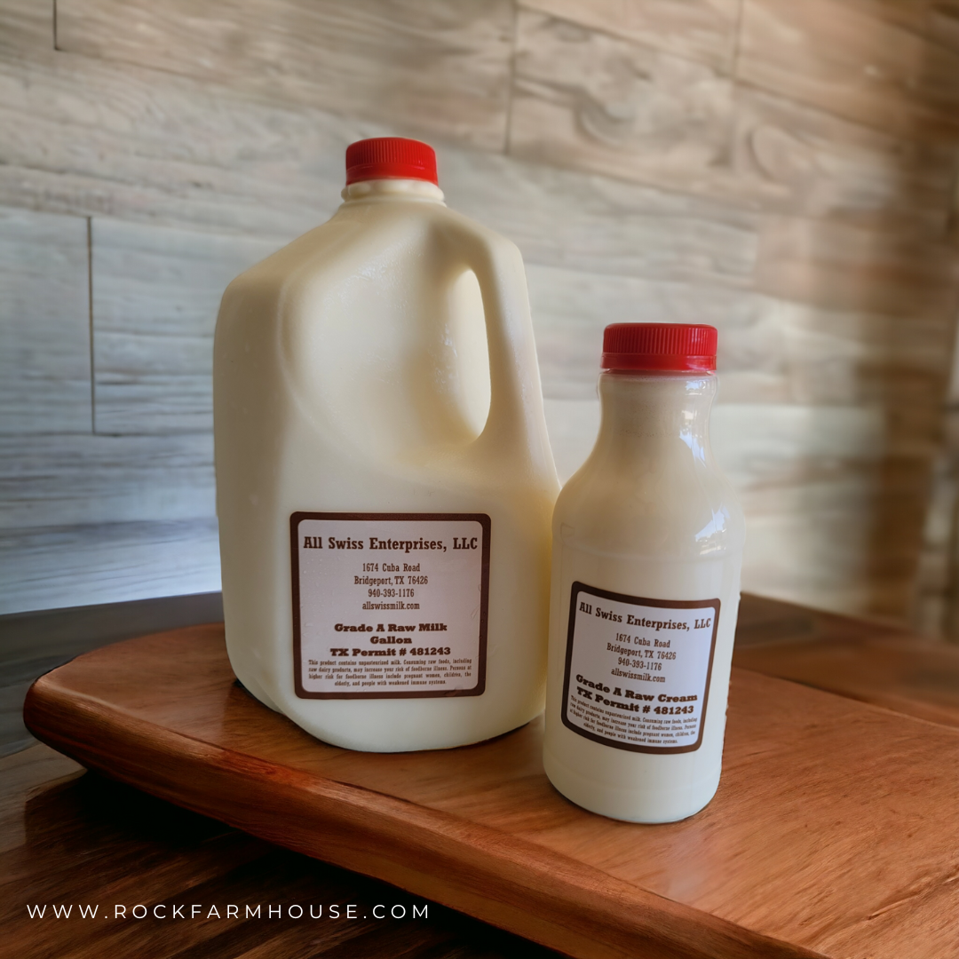 Pasture Raised Raw Milk & Cream – ROCK Farmhouse