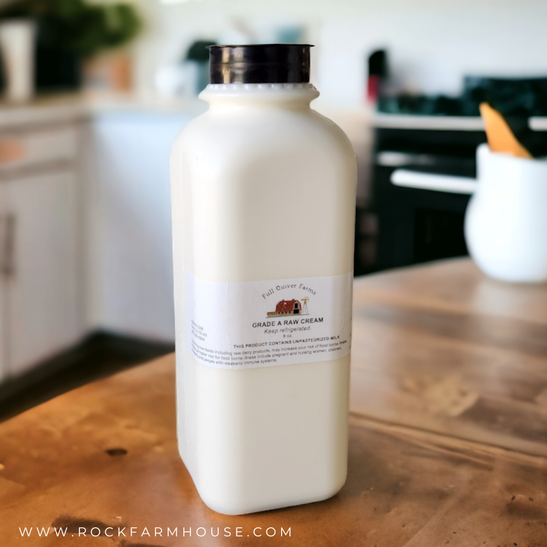 Raw Cream – Full Quiver Farms, Pasture Raised, Dallas, Fort Worth (Pre ...