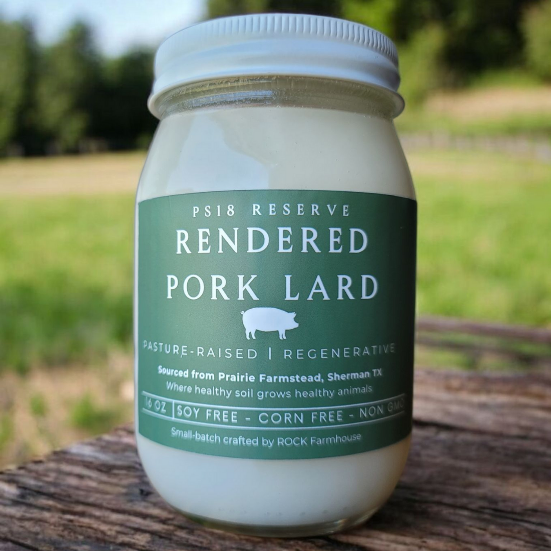 Pasture-Raised Pork Lard | Clean, Double Rendered Fat – ROCK Farmhouse